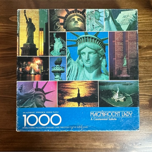 Springbok | Games | Compete Vintage Statue Of Liberty Puzzle Springbok ...